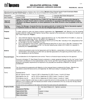 Fillable Online TTC Board approves entering Ontario's One-Fare Program ...