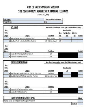 Fillable Online Site Plan Review (Manual) Fee Form. ... Fax Email Print ...