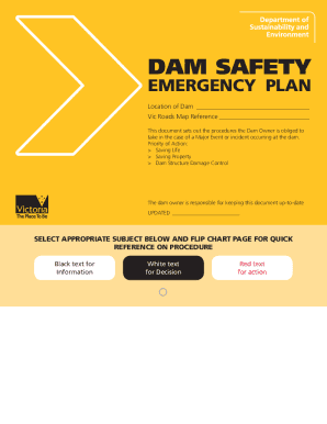 Fillable Online dam-safety-emergency-plan-template-for-local-government ...