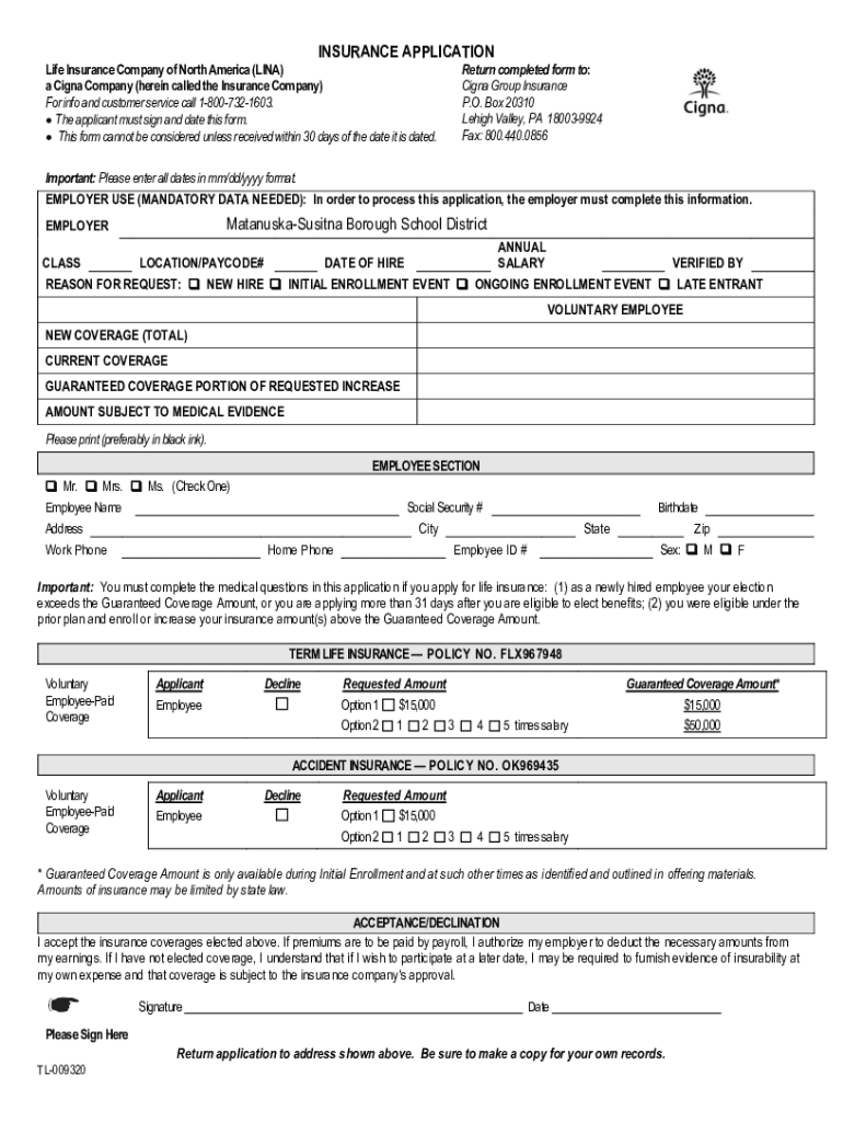 Fillable Online Term Life Insurance Change Form Henry Ford Health ...