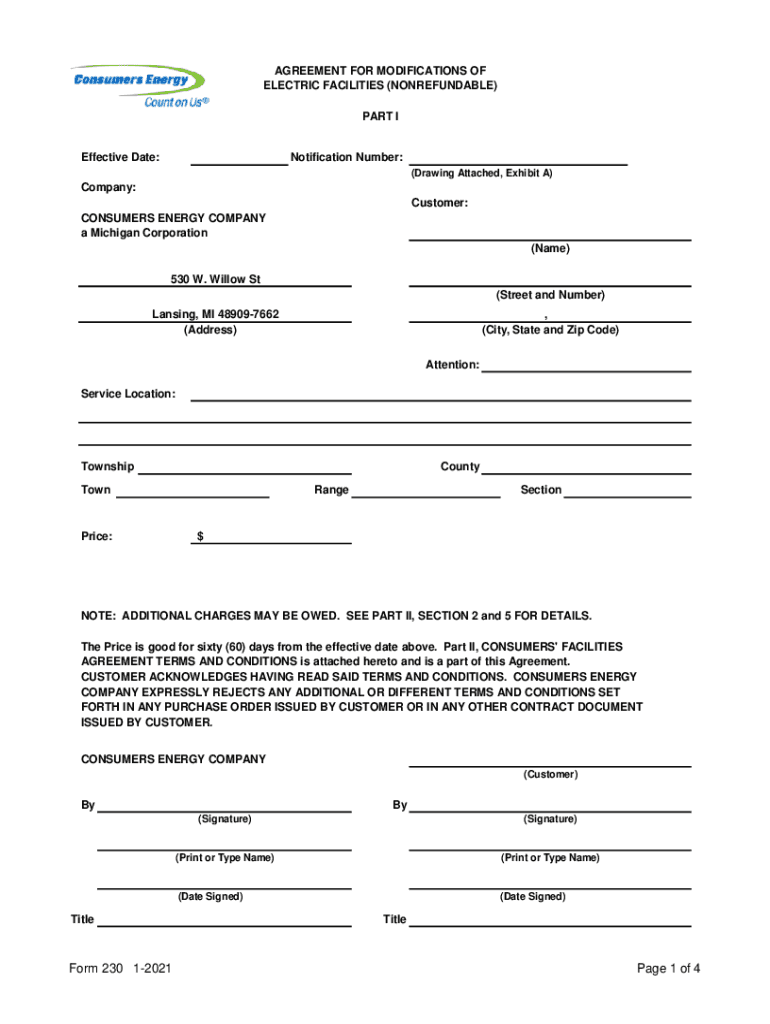 Fillable Online Consumers Energy Co Standard - Forms 46 Through 548 Fax ...