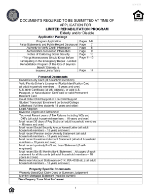 Fillable Online Rehabilitation Review Application, DCF-F-419-E Fax ...