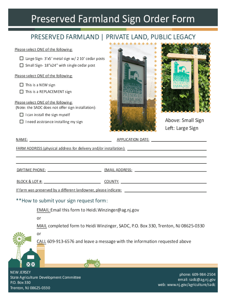 Fillable Online New Sign Order Form.indd Fax Email Print - pdfFiller