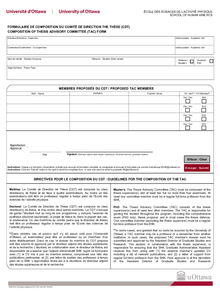 Remplissable En Ligne TAC-Form-formulaire-CDT.pdf Fax Email Imprimer ...