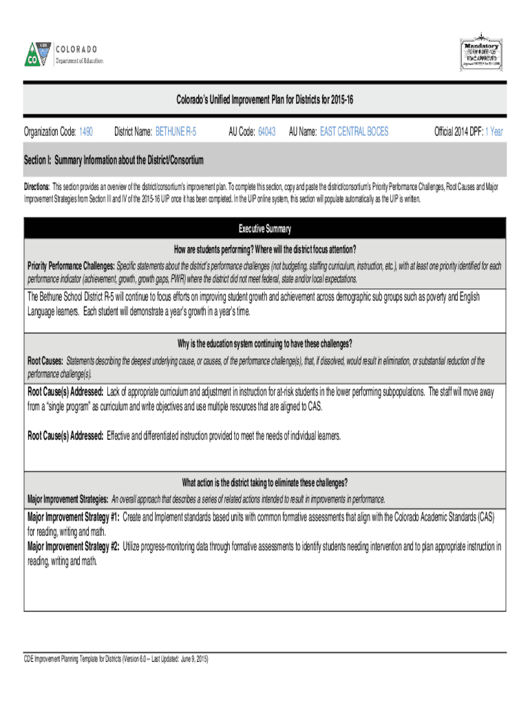 Fillable Online cedar2 cde state co Denver Zoning Code Summary of Zone ...