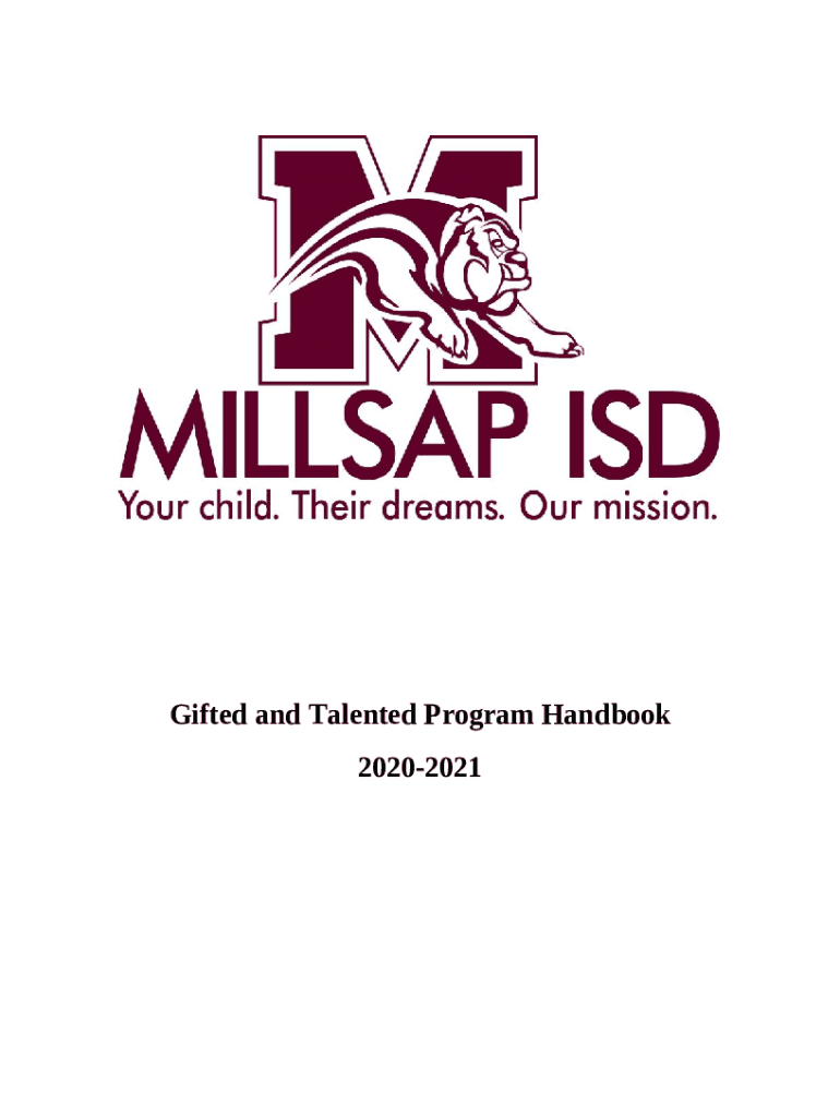 Curriculum & Instruction / Gifted/Talented Education Doc Template ...