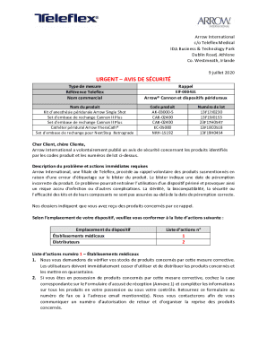 Remplissable En Ligne ANESTHESIE PERIDURALE ( SET )- Dispositif ...