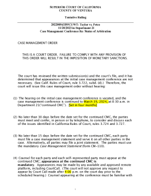 Fillable Online the mandatory Case Management Statement (form CM-110 ...