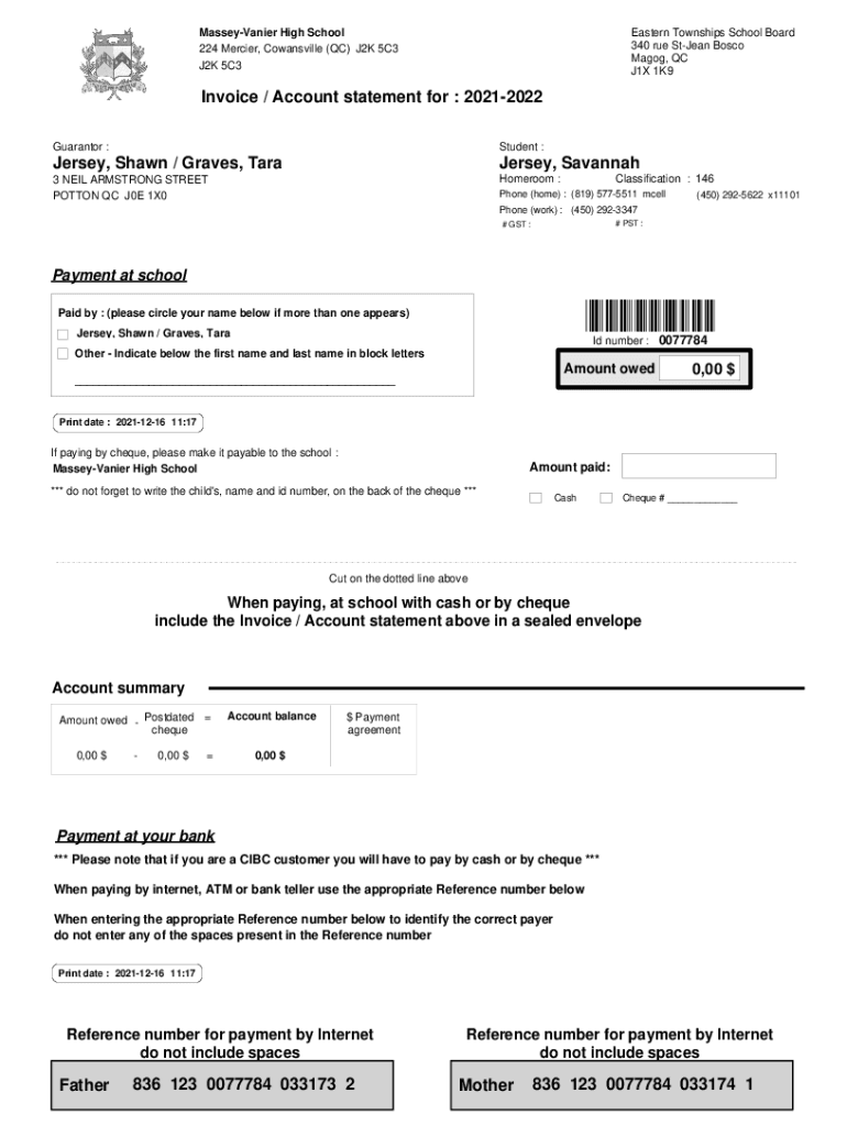 Fillable Online Detailed statement of account Fax Email Print - pdfFiller