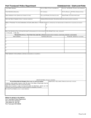 Completable En línea The Port Townsend Police Department's Approach to ...