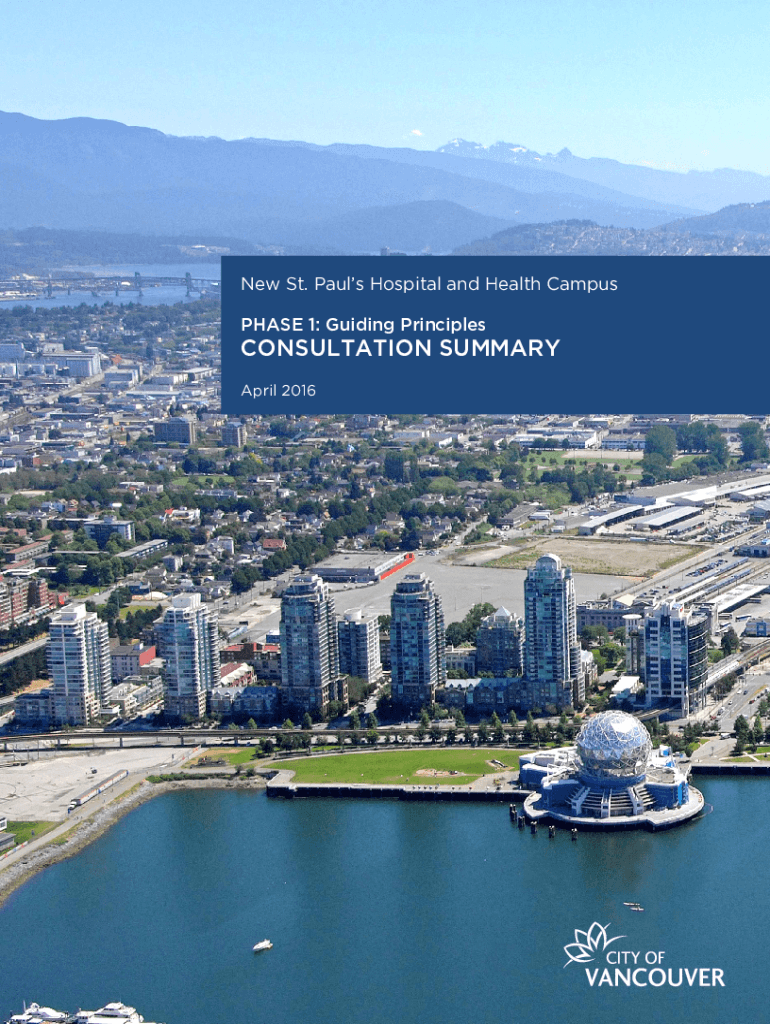 Fillable Online New St. Paul's Phase 1 Guiding Principles Consultation ...