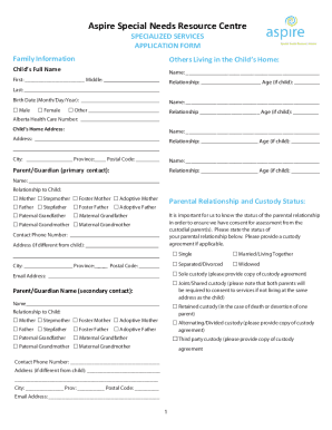 Fillable Online Aspire Services Application Fax Email Print - pdfFiller