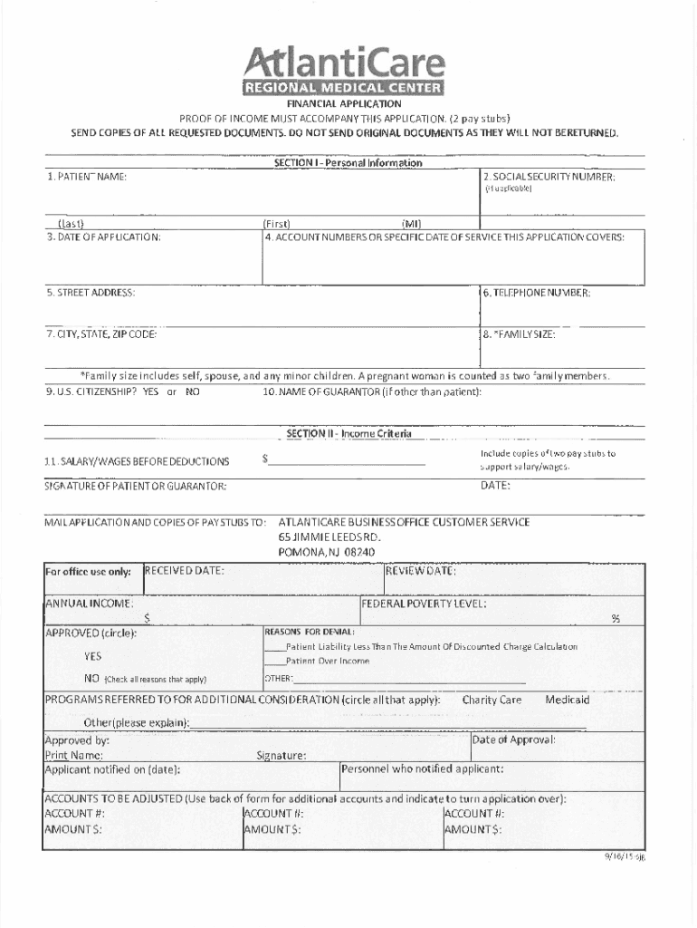 Fillable Online Acceptable Income Documents - Grow America Fax Email ...