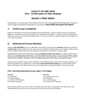 Fillable Online Art and Design Department - Missouri State Fax Email ...