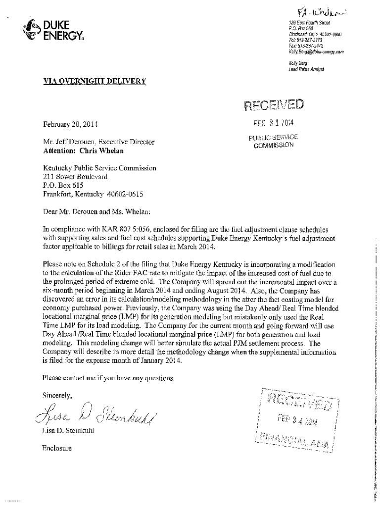 Fillable Online Duke Energy Kentucky Fax Email Print - pdfFiller