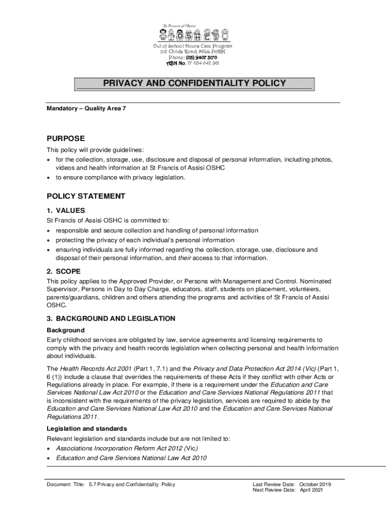 Fillable Online sfmillpark catholic edu Information-and-Communication-Technology-Policy. ... Fax ...