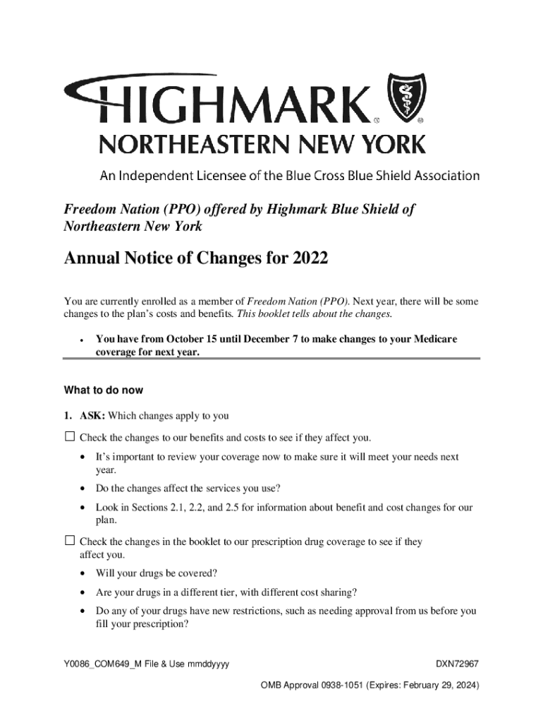 Fillable Online Freedom Nation (PPO) Fax Email Print - pdfFiller