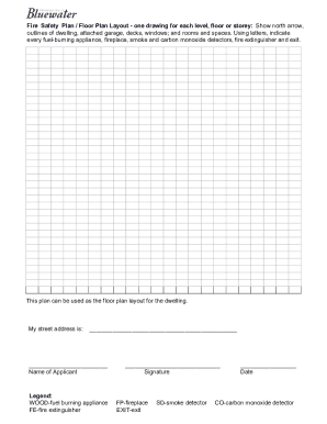 Fillable Online Fire Safety Plan / Floor Plan Layout Fax Email Print ...