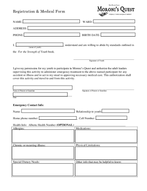 Fillable Online Copy of registration and med one page Fax Email Print ...