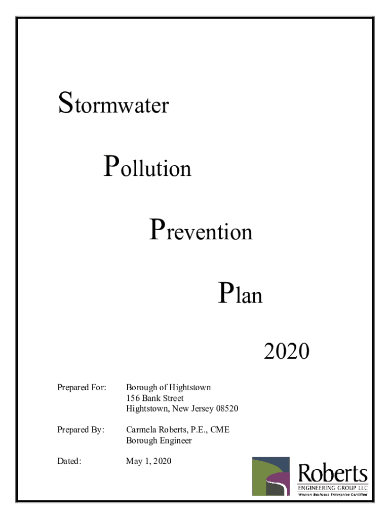 Fillable Online Stormwater Pollution Prevention Plan (SPPP) Fax Email ...