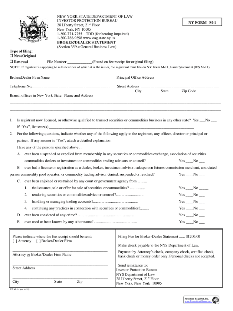 Fillable Online BROKER/DEALER STATEMENT Fax Email Print - pdfFiller