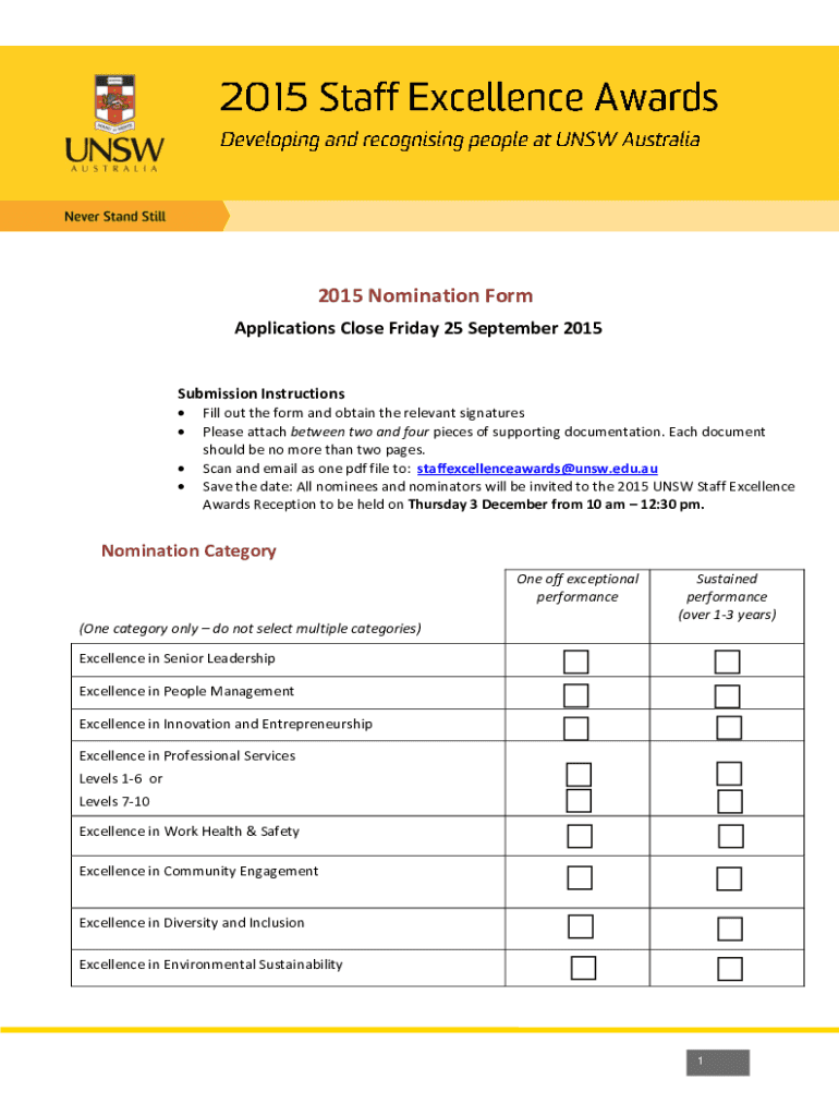 Fillable Online Alumni Admissions Nomination Form Fax Email Print - pdfFiller