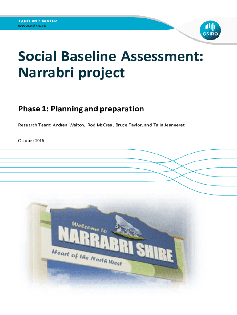 Fillable Online Social Baseline Assessment. GISERA social and economic ...