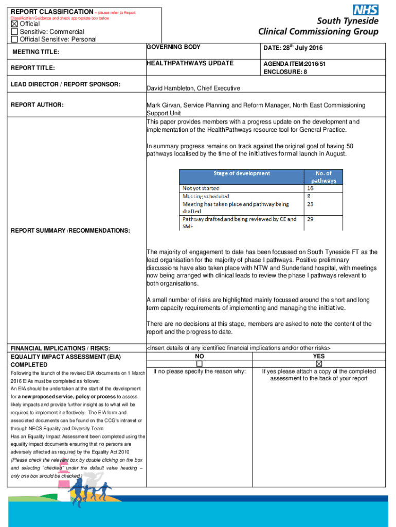Fillable Online REPORT CLASSIFICATION please refer to Report Fax Email ...