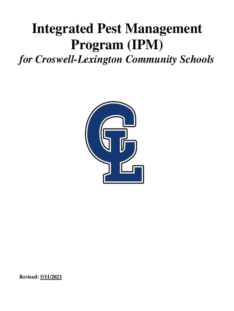 Fillable Online Integrated Pest Management Program (IPM) Fax Email ...