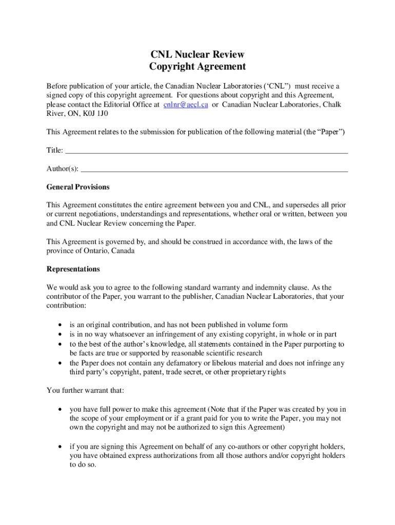 Fillable Online CNL Master Document Template Fax Email Print - pdfFiller