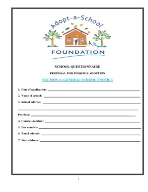 Fillable Online PROPOSAL FOR POSSIBLE ADOPTION Fax Email Print - pdfFiller