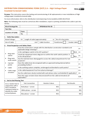 Fillable Online Distribution Commissioning Form 2.4 Fax Email Print ...