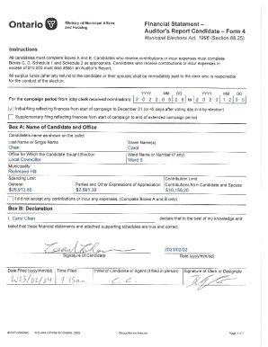 Fillable Online 2022 Elections Form 4 Chan, Carol Fax Email Print ...