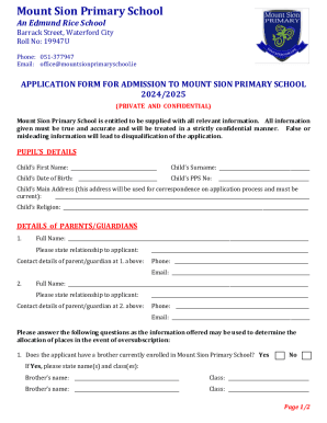 Fillable Online Application form 2024/2025 Fax Email Print - pdfFiller