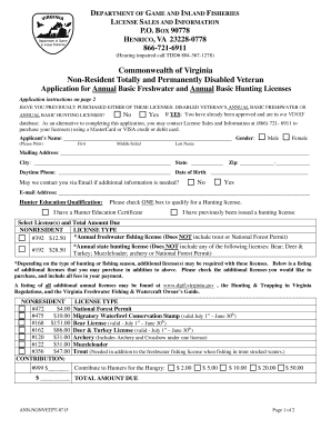 Fillable Online dgif virginia Special Annual Basic Freshwater Fishing ...