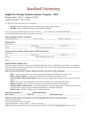 Fillable Online A summer application in PDF format - Stanford ...