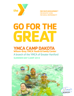 Fillable Online ghymca YMCA CAMP DAKOTA YMCA CAMP DAkOtA - Greater Hartford YMCA - ghymca Fax ...