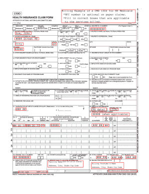 Fillable Online nd Health insurance claim form 1500 - nd Fax Email ...
