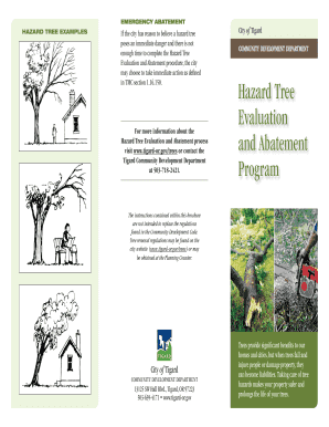 Fillable Online tigard-or HAZARD TREE EXAMPLES Fax Email Print - pdfFiller