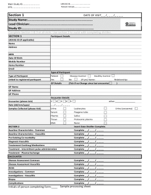 Fillable Online Sample Processing Sheet PDF 319 kB Fax Email Print ...