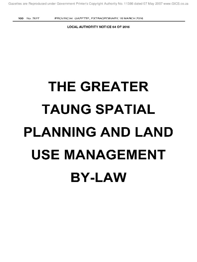 Fillable Online Gazettes are Reproduced under Government Printers ...