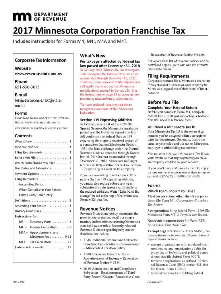 Fillable Online Minnesota - List of Current Forms - CCH AnswerConnect ...