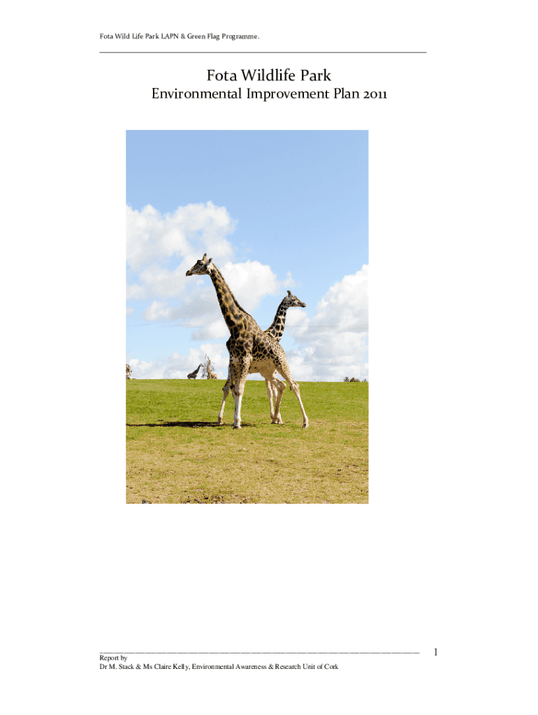 Fillable Online Fota Wildlife Park's visitor income down 15% last year ...