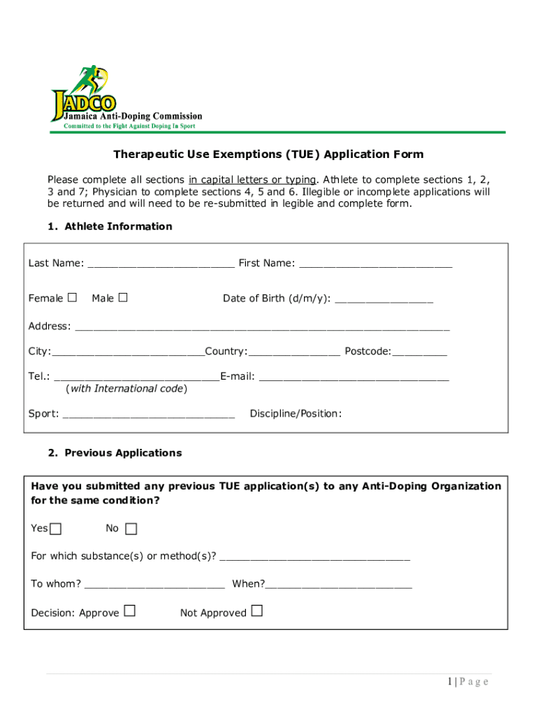Fillable Online jadco gov 2021 TUE Application form.docx Fax Email ...