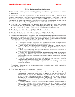Fillable Online Child Safeguarding Statement MQA1 Fax Email Print - pdfFiller