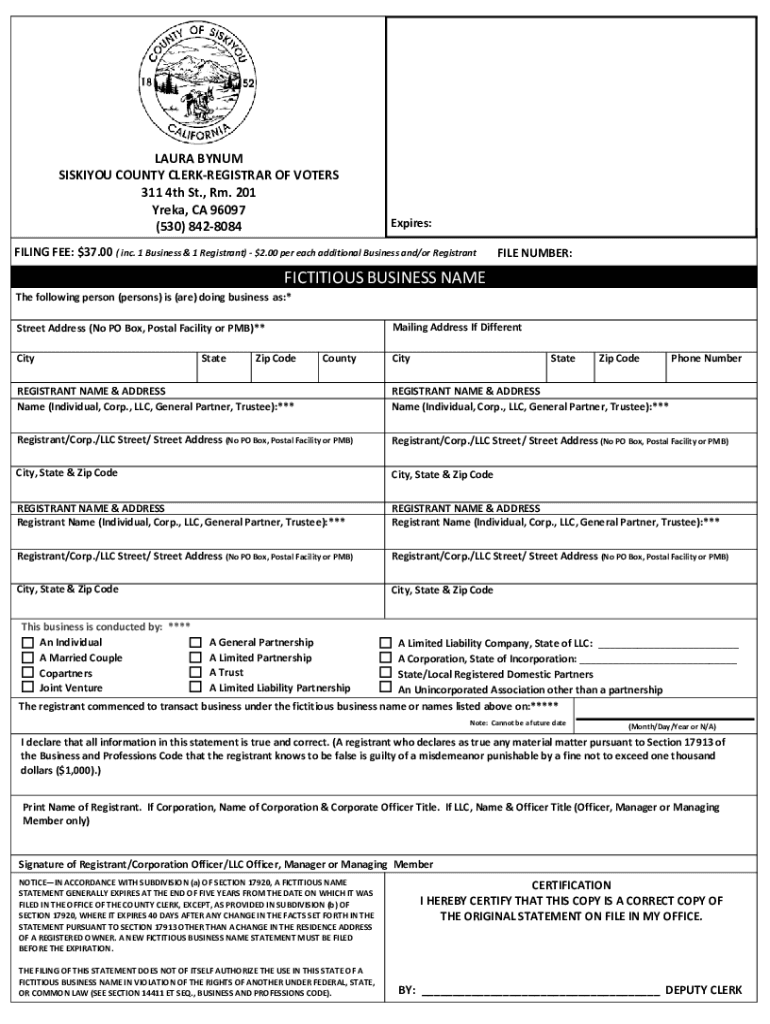 Fillable Online Siskiyou's vote by mail ballots have a new look. Here's ...