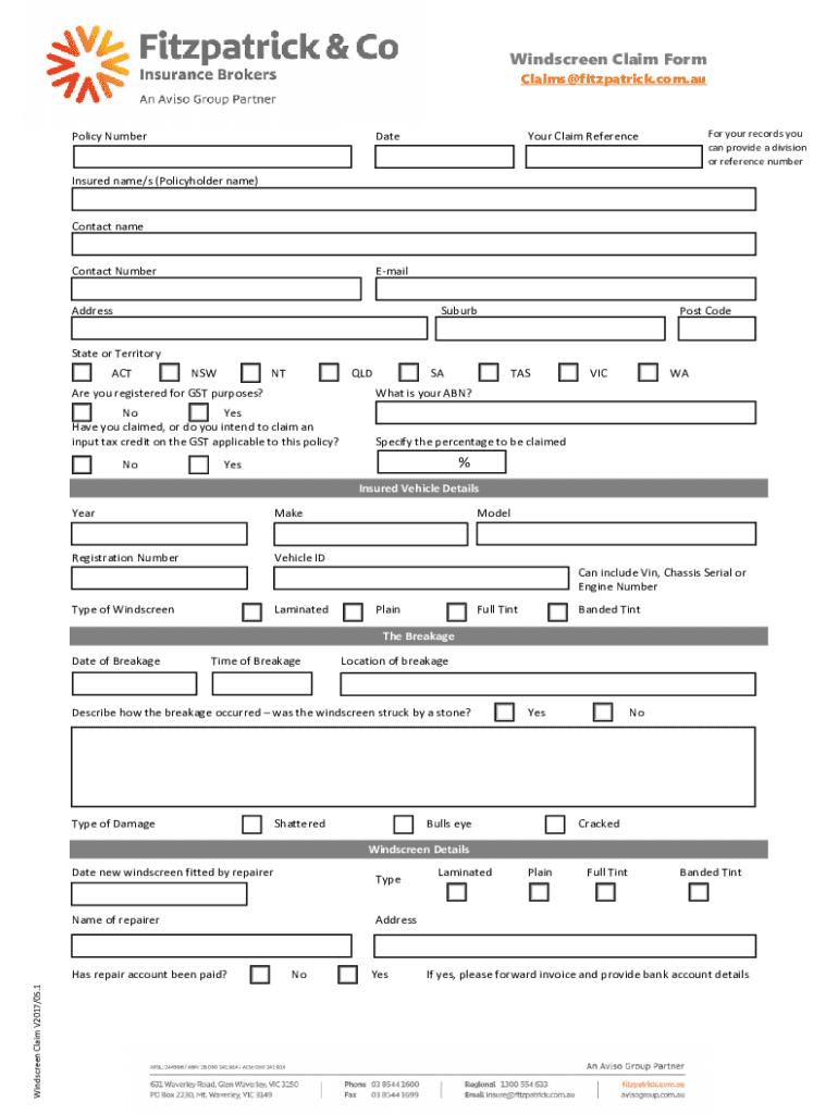 Fillable Online General Property Claim Form Fax Email Print - pdfFiller
