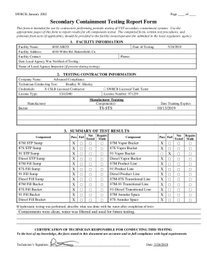 Fillable Online docs bakersfieldcity Secondary Containment Testing ...