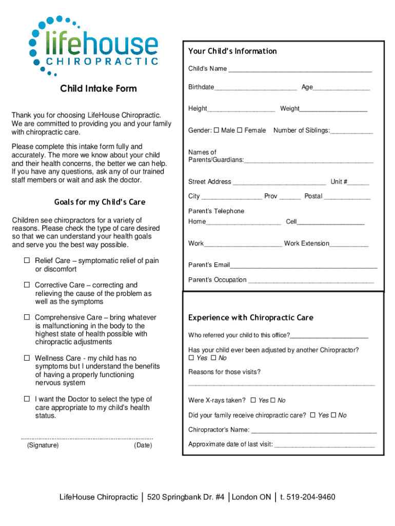 Fillable Online initial consultation form (adult) Fax Email Print ...