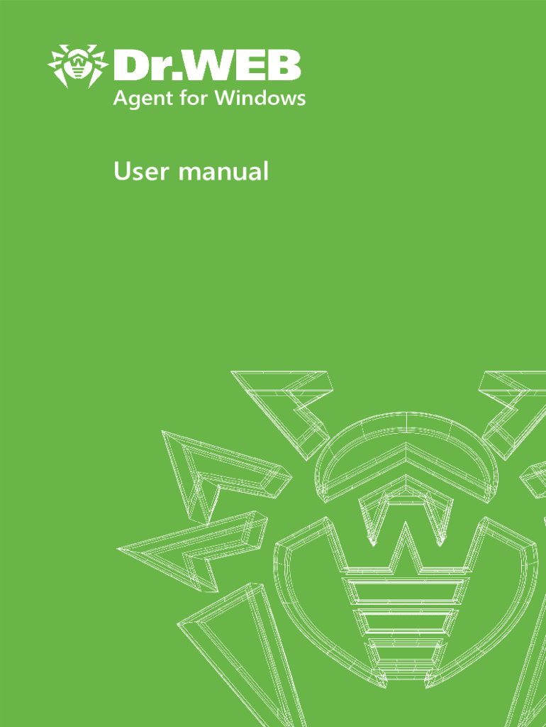 Fillable Online User manual. Dr.Web Agent for Windows Fax Email Print - pdfFiller